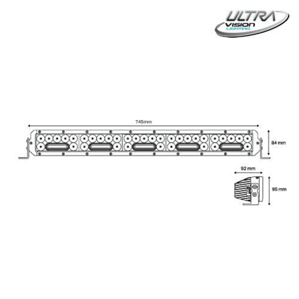 NITRO Maxx 255W 30″ LED Light bar - Performa Plus